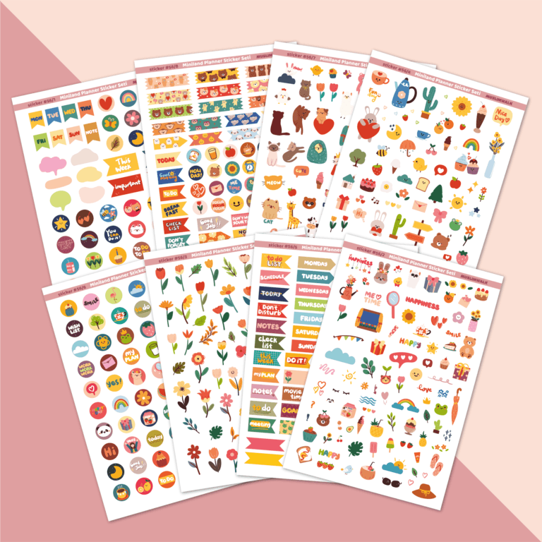 Miniland Planner Sticker Seti - Ajanda, Defter, Planlayıcı İçin 500 ...